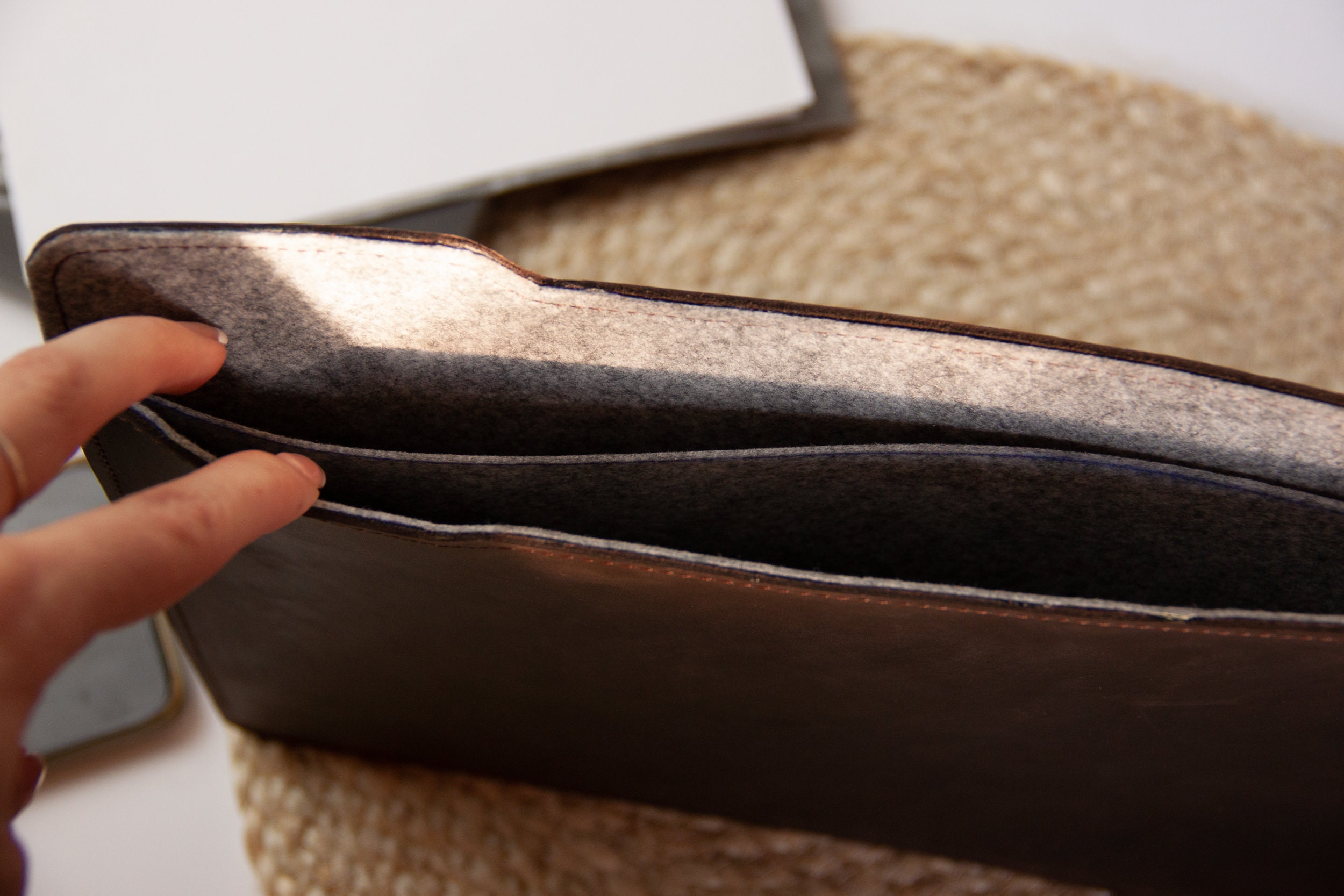 Leather File Folder,handmade Leather Folder,leather Document Holder ...