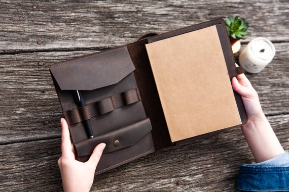 Refillable Notebook Coverleather Journal Coverrefillable - Etsy