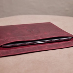 Leather MacBook Pro 14 Sleeve, MacBook Protective Case, 17 Inch Laptop ...