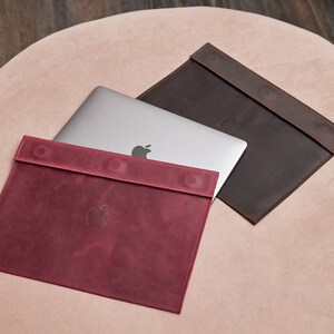 Leather MacBook Pro 14 Sleeve, MacBook Protective Case, 17 Inch Laptop ...