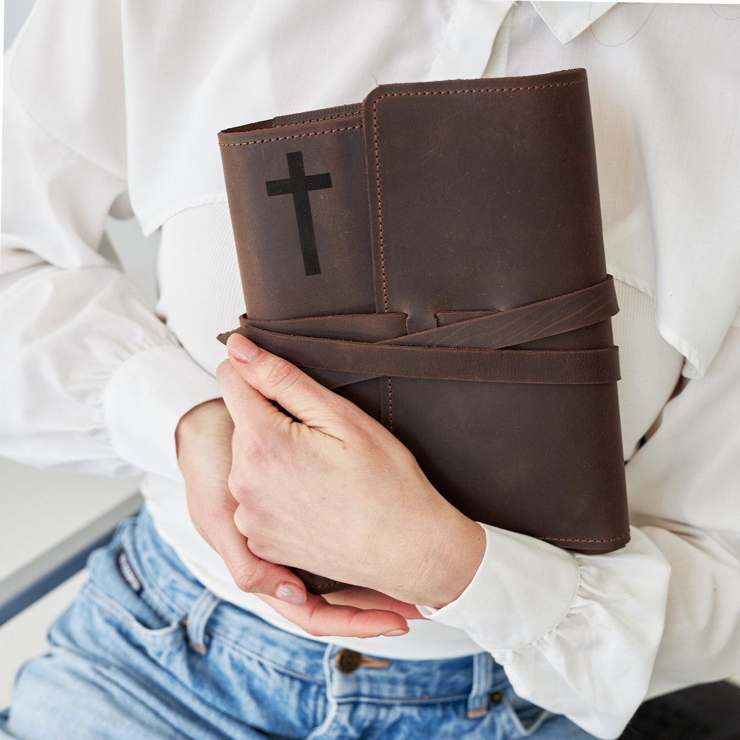 Custom Leather Bible Cover,leather Bible Sleeve,bible Cover ...
