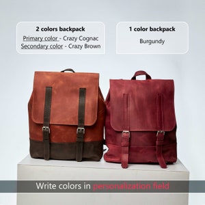 Leather Laptop Backpack Women, Custom Leather Backpack, Womens Laptop Backpack, College Backpack ...