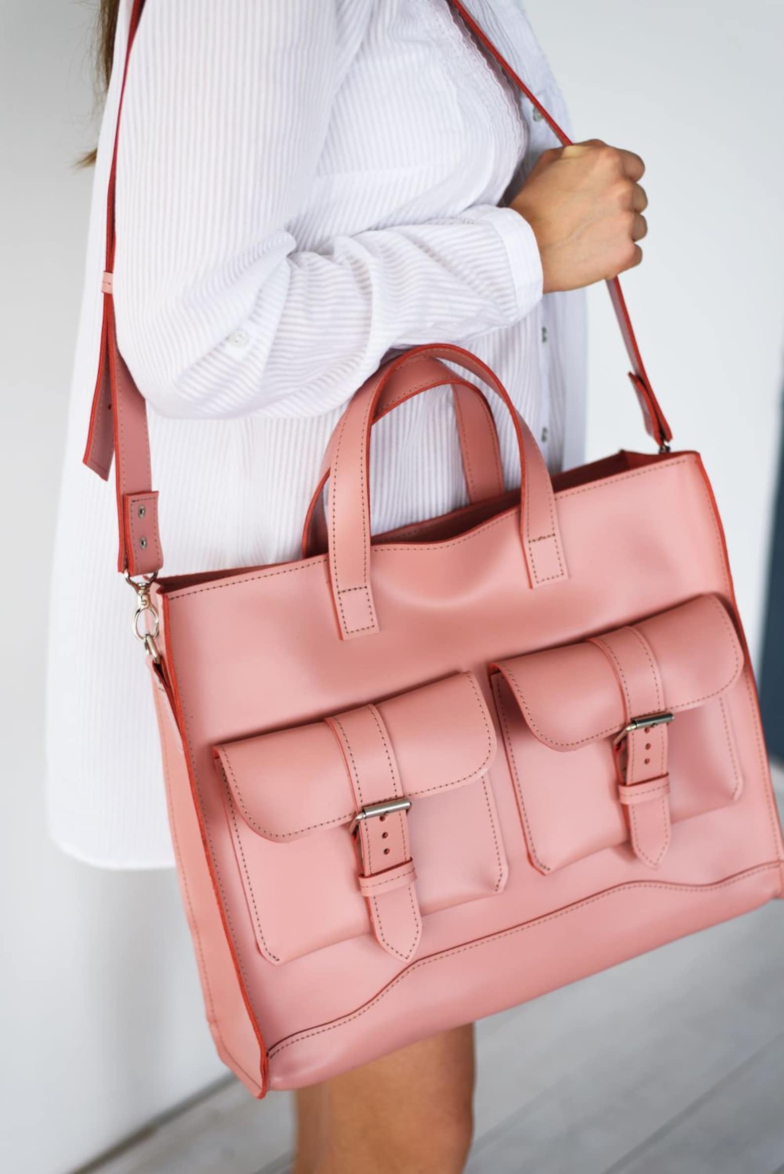 Personalized Leather Laptop Bag Custom Leather Messenger Bag - Etsy