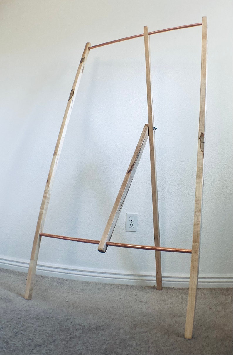 Collapsible Clothing Rack BUILD PLANS. Not a Physical Rack. Wood and ...