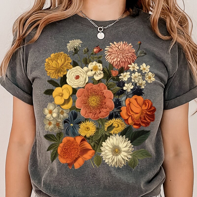 Flower T Shirt - Etsy