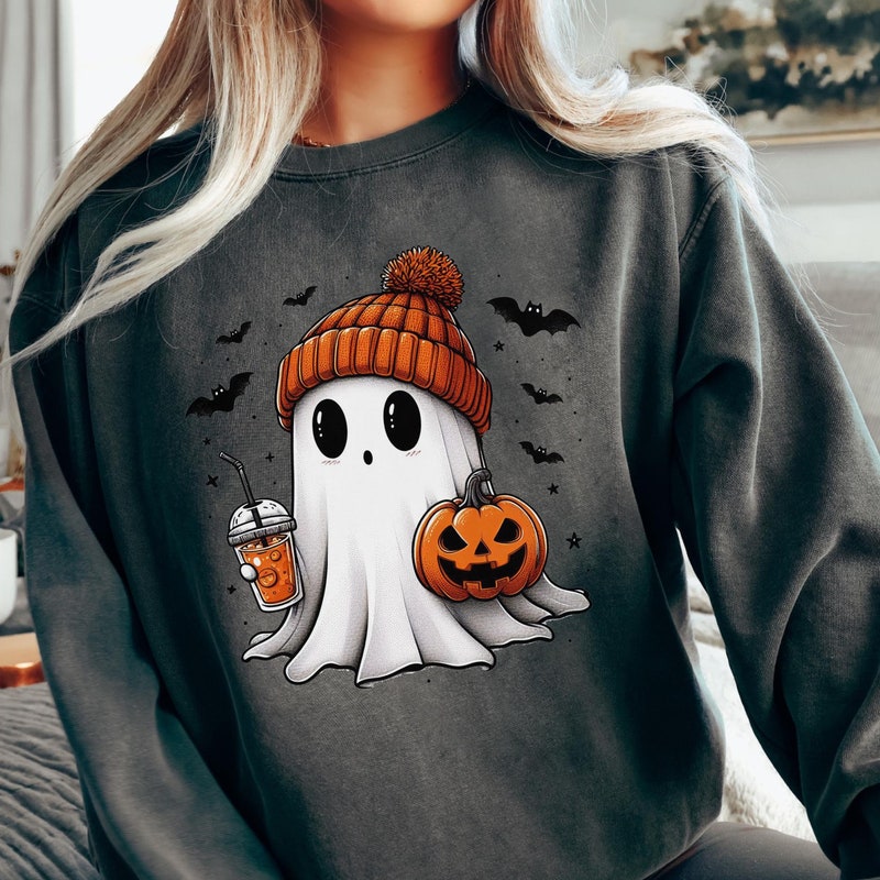 Women Ghost Sweatshirt - Etsy