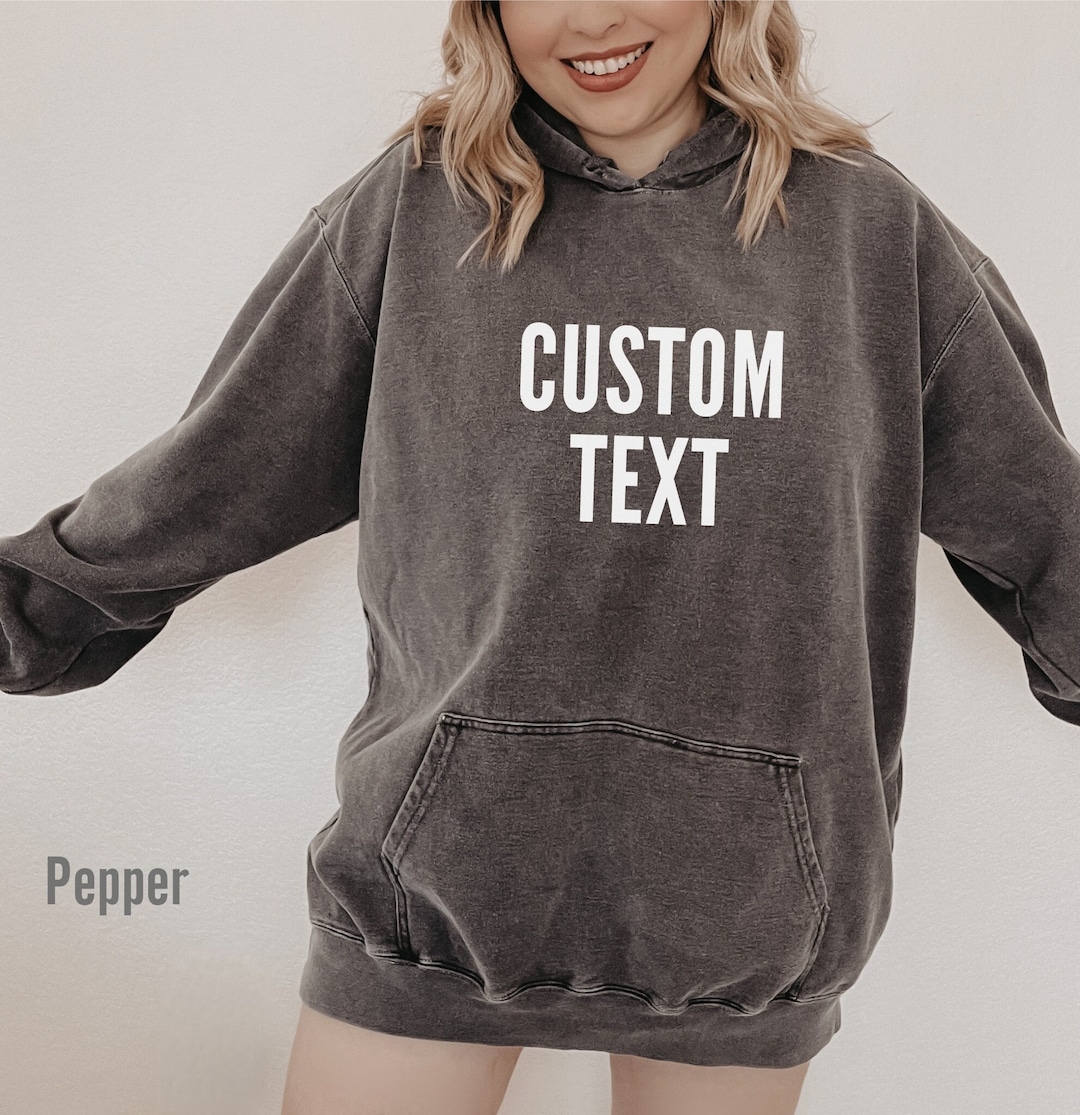 Comfort Colors Personalized Hoodie Sweatshirt Custom Hoodie ...