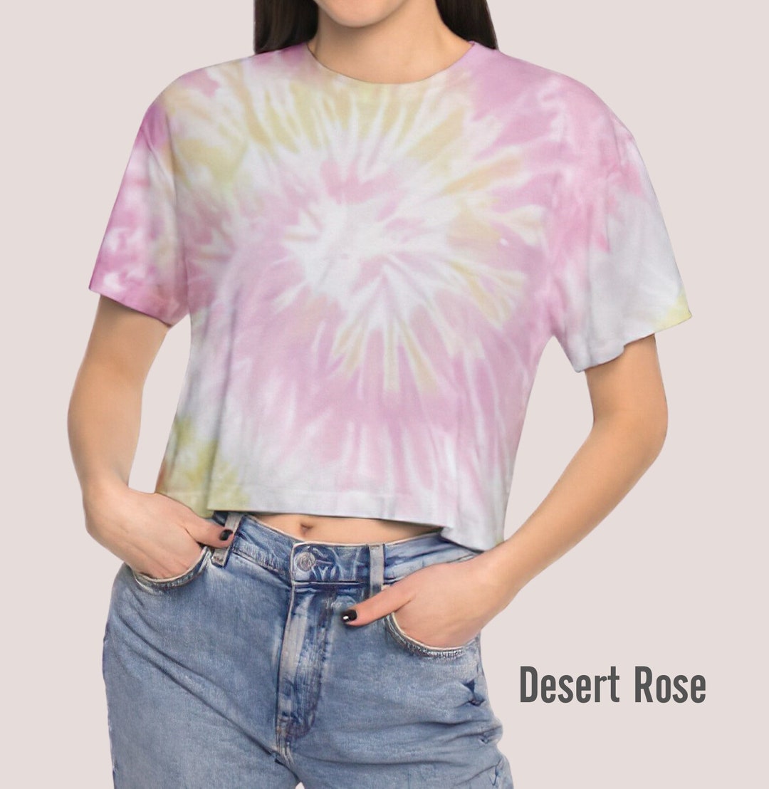 Tie Dye Crop Shirts Blank Tie Dye T-shirts Boho Tie Dye Shirt Retro Tie ...