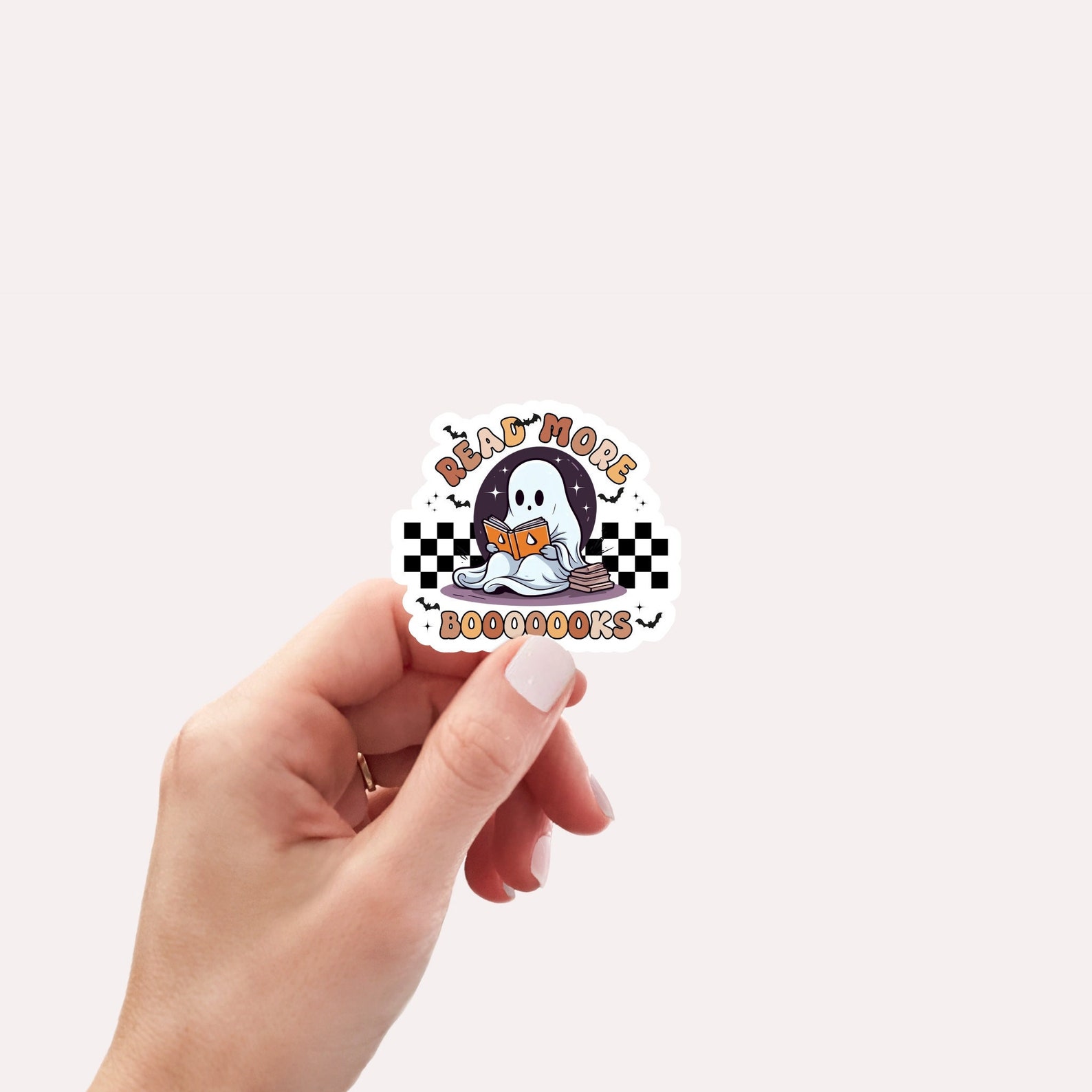 Read More Books Sticker, Book Lover Halloween Sticker, Librarian ...