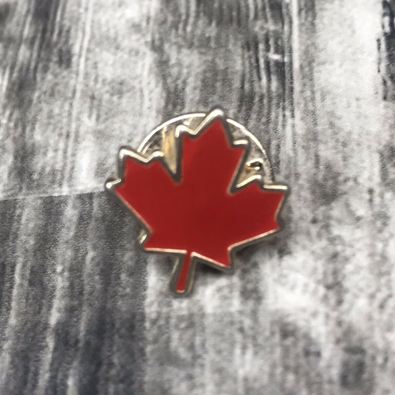Canadian Red Maple Leaf Pin Vintage Canada Pinback Lapel | Etsy