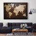 World Map Painting, Gold Leaf World Map Painting, Large World Map Art ...