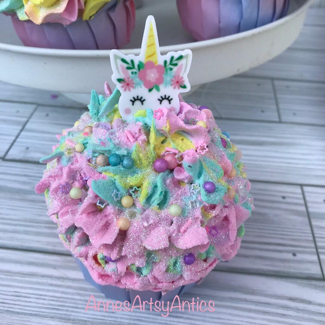Fake Unicorn Cupcake,faux Unicorn Cupcake,unicorn Party Prop,unicorn ...