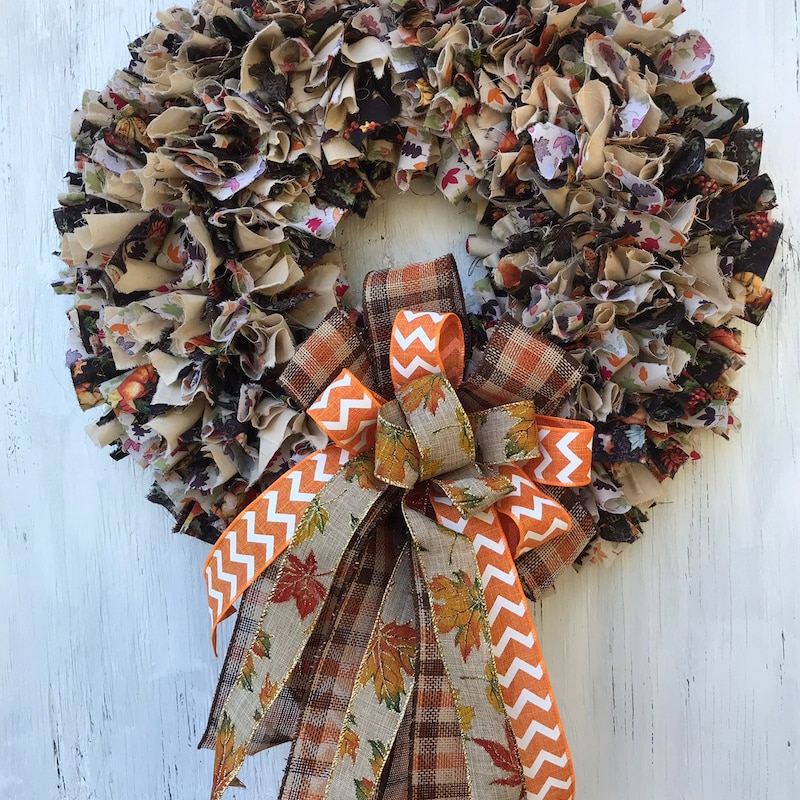 Rag Wreaths for Front Door - Etsy