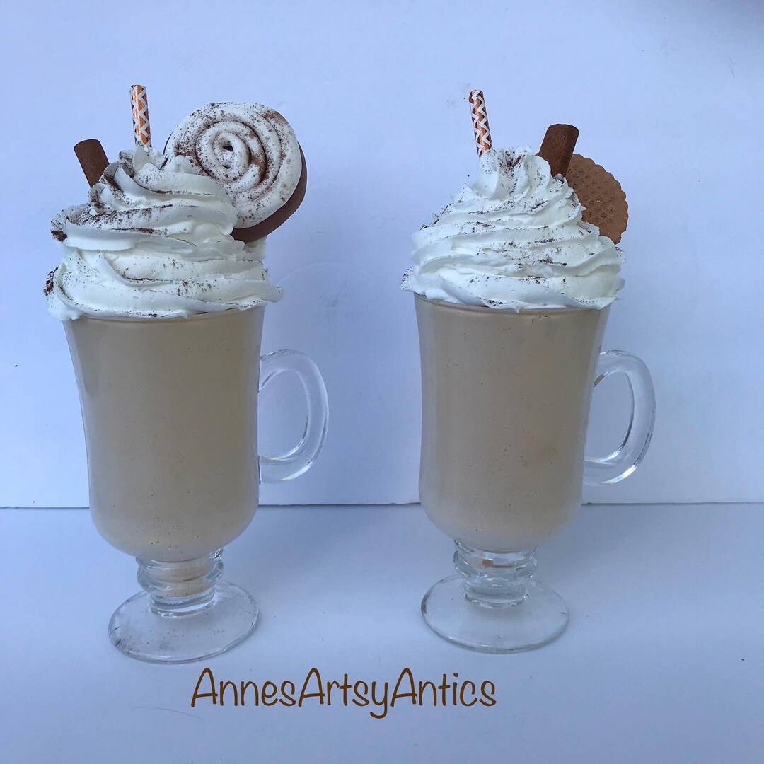 Fake Cinnamon Latte, Coffee Bar Decor, Fall Coffee Bar Decor, Winter ...