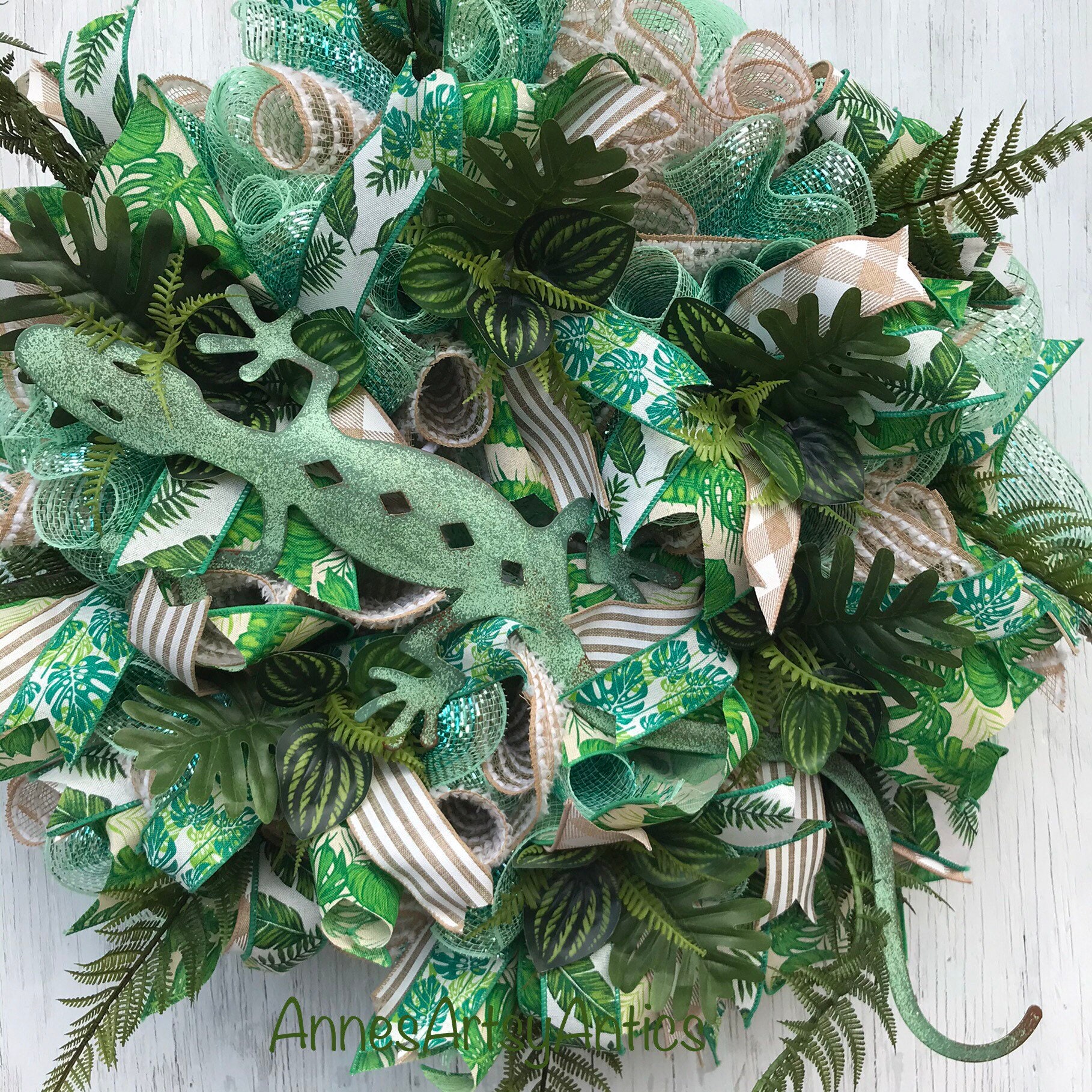 Lizard Wreath-Lizard Mesh Wreath-Gecko Wreath-Gecko Mesh | Etsy