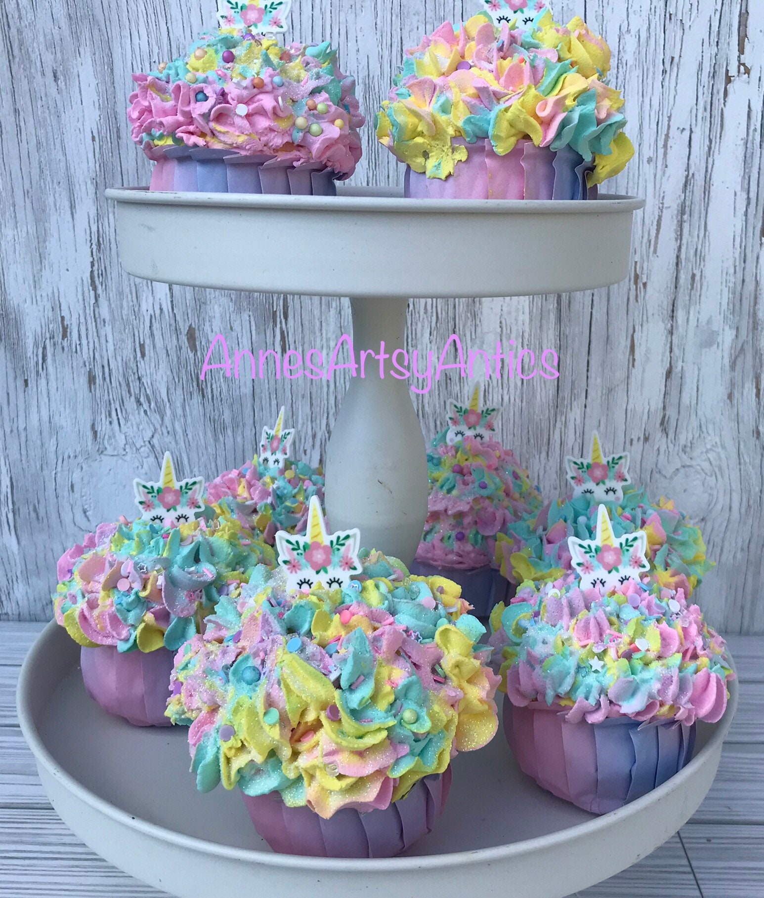 Fake Unicorn Cupcakefaux Unicorn Cupcakeunicorn Party - Etsy