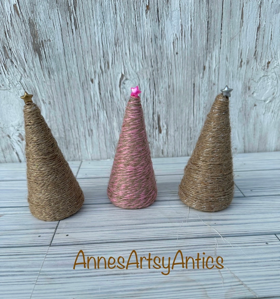 Jute Tree-tree Decor-mini Tree Decor-rustic Tree-farmhouse Decor-twine ...