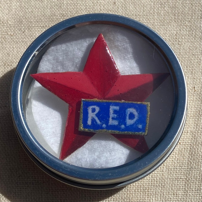 RED Star Pin, Brooch, Remember Everyone Deployed, on Fridays We Wear ...
