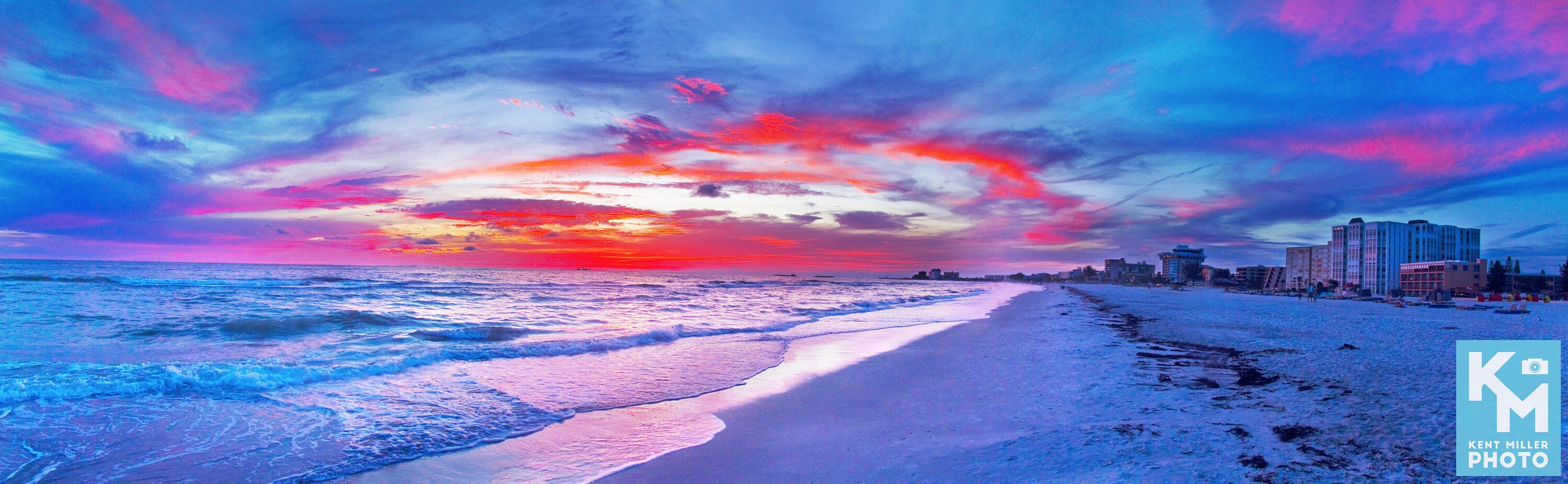 Purple Sunset on the Gulf Coast St. Pete Beach Florida - Etsy