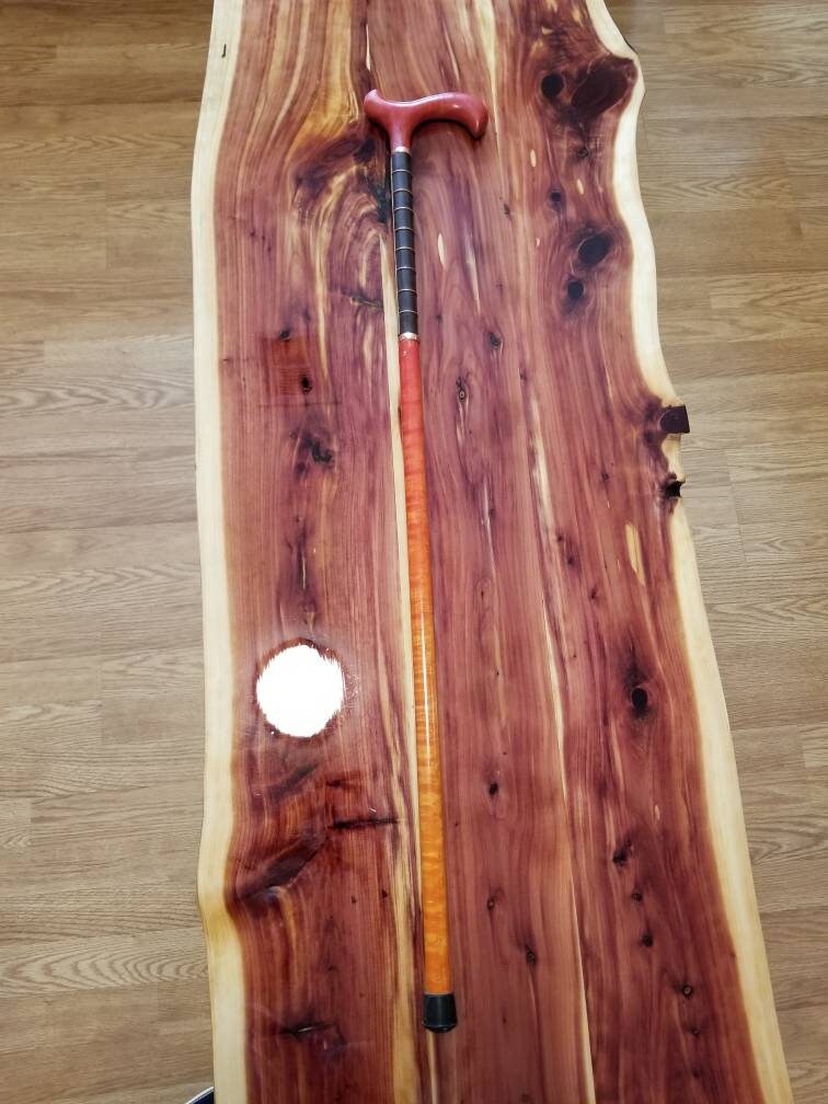 Handmade Guitar-styled Cane/walking Stick-sunburst Birdseye | Etsy
