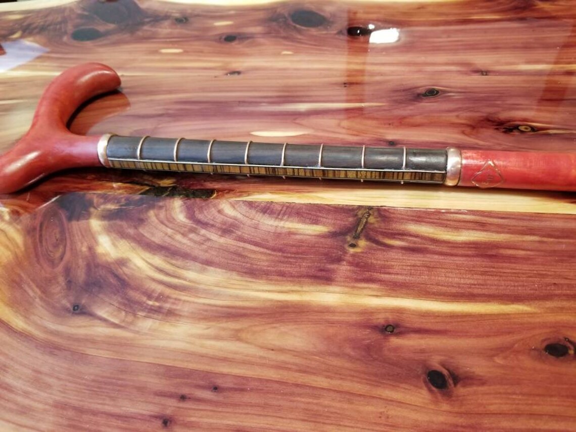 Handmade Guitar-styled Cane/walking Stick-sunburst Birdseye | Etsy