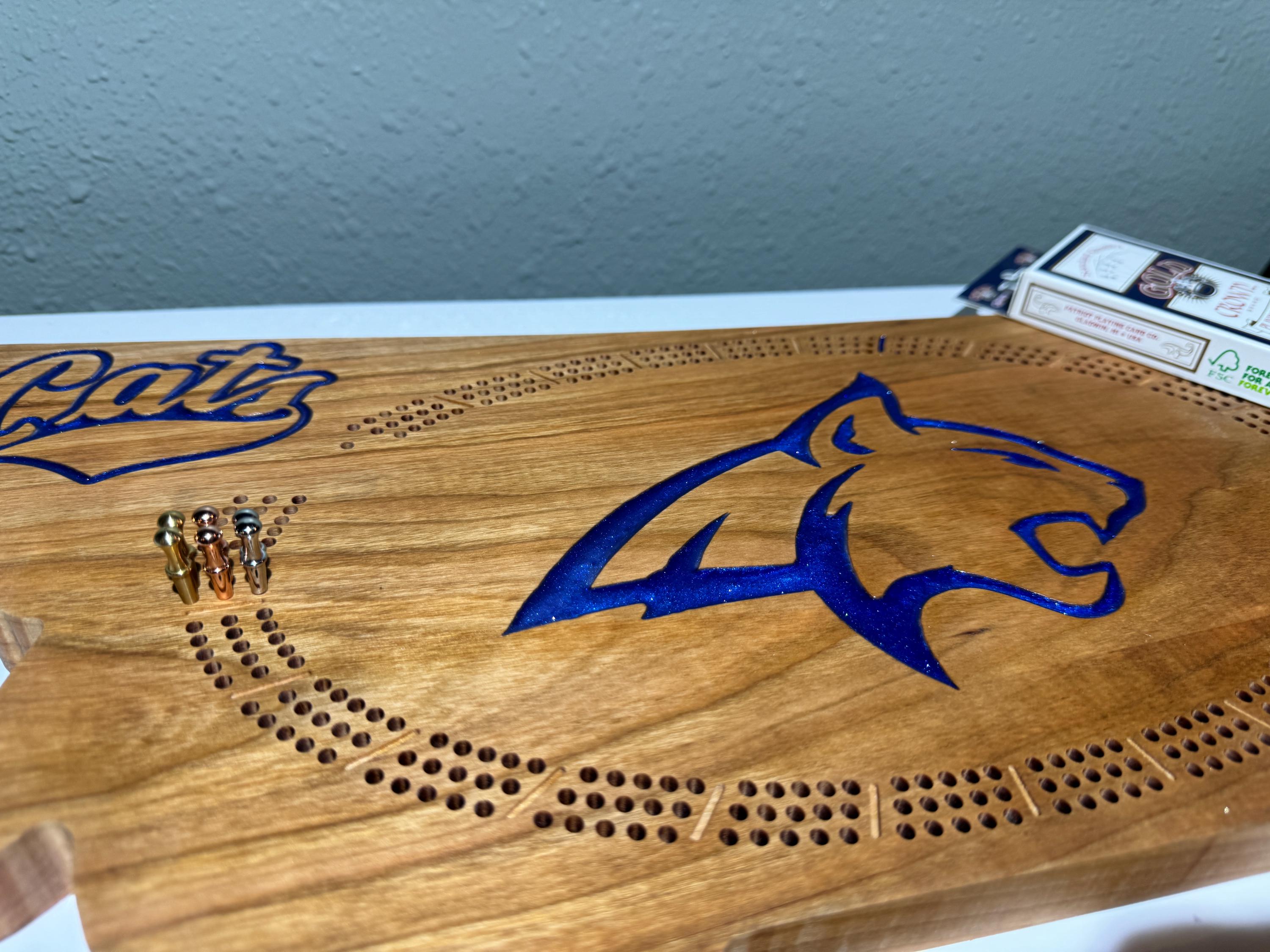 Montana Cats Cribbage Board - Etsy