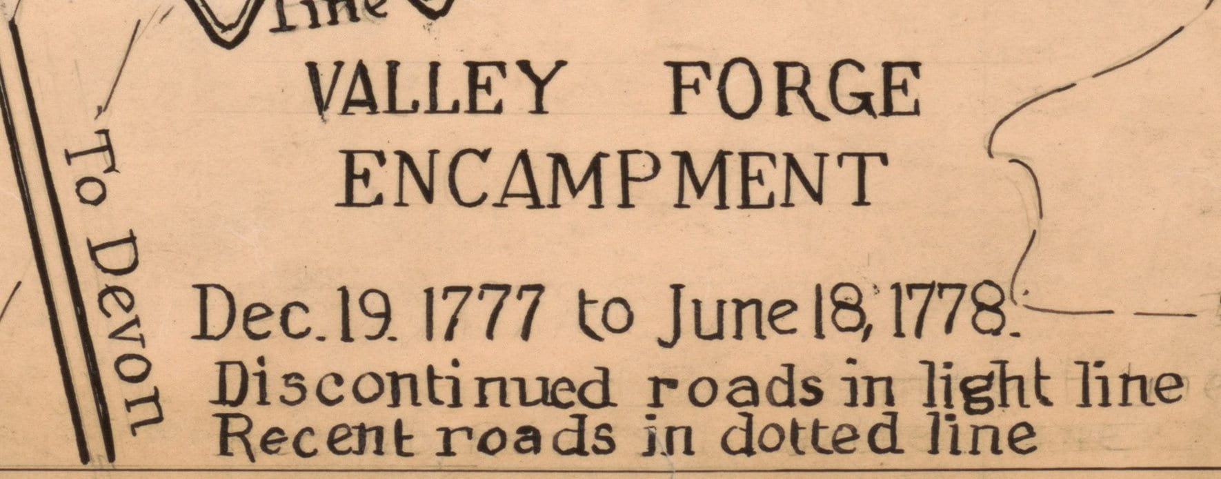 Valley Forge Revolutionary War Encampment Map, 1777-1778 - Etsy