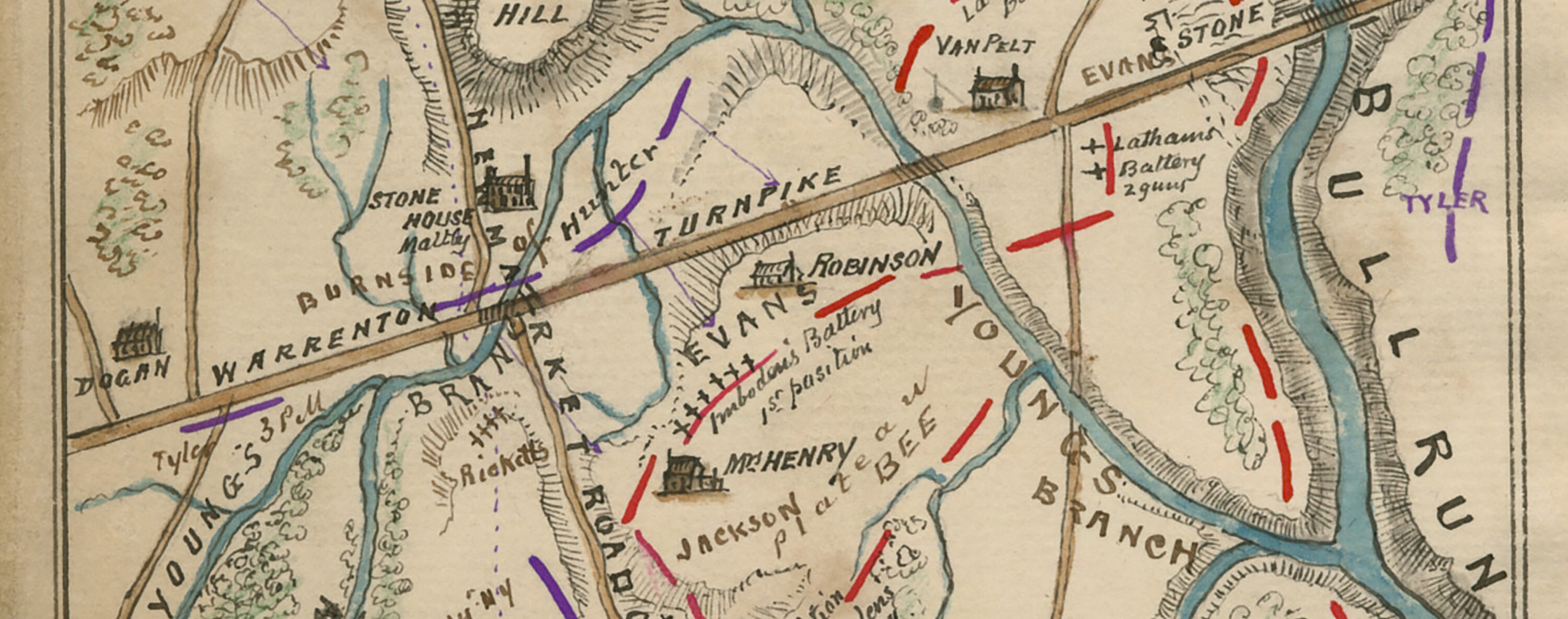 Bull Run 1861 Battle Map 2 - Etsy