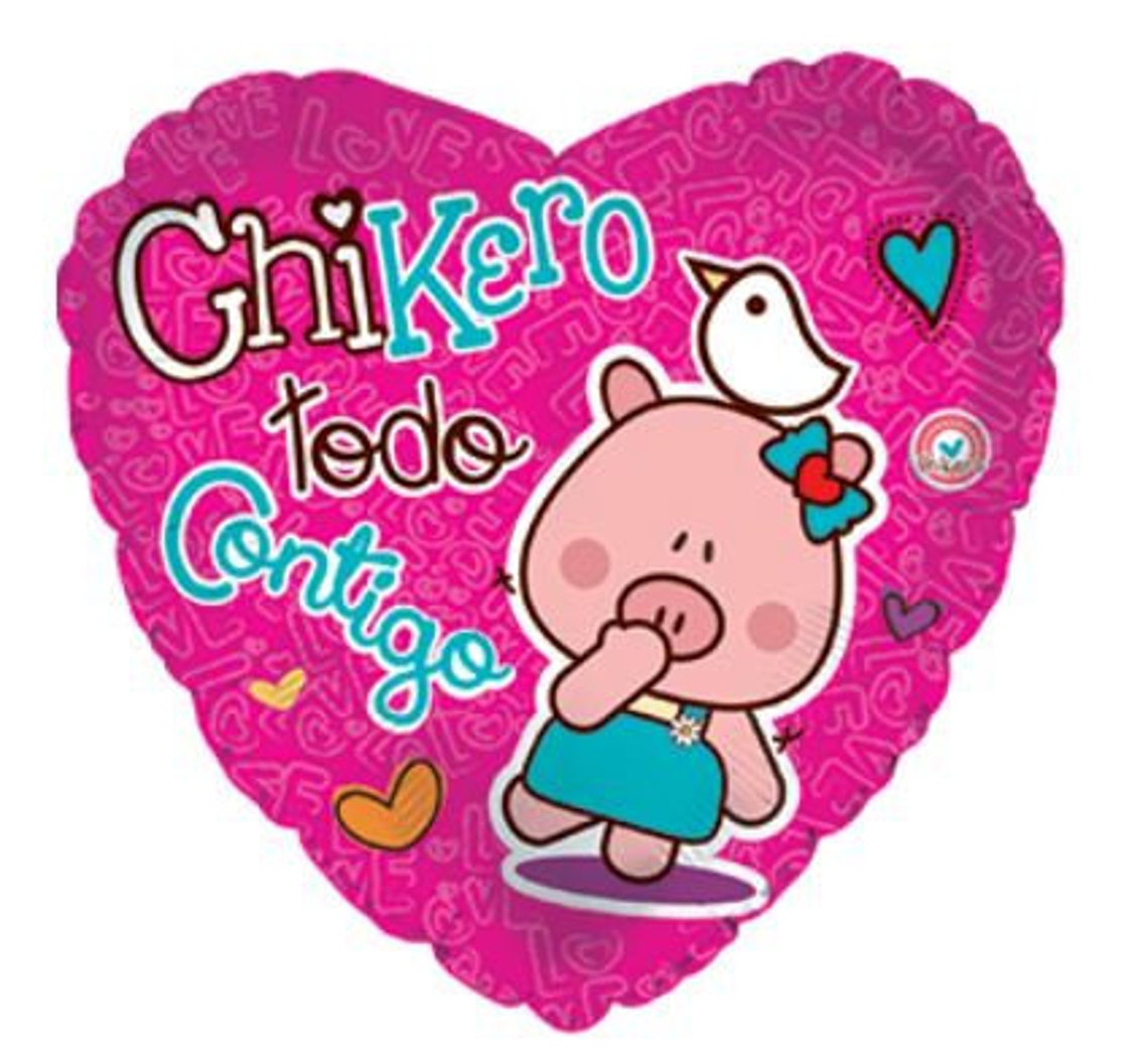 18" Pink Heart "chikero Todo Contigo" - Etsy