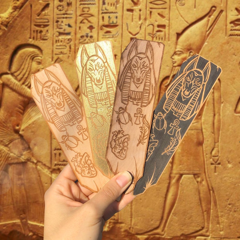 Anubis Bookmark | Egypt Mythology Wooden Bookmark | Bookish Gift ...