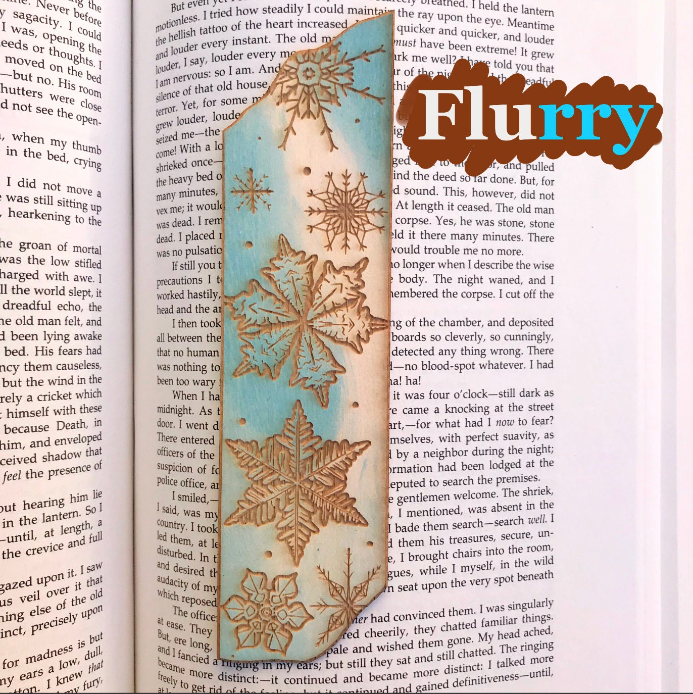 Snowflake Wooden Bookmark Christmas Woodmark - Etsy