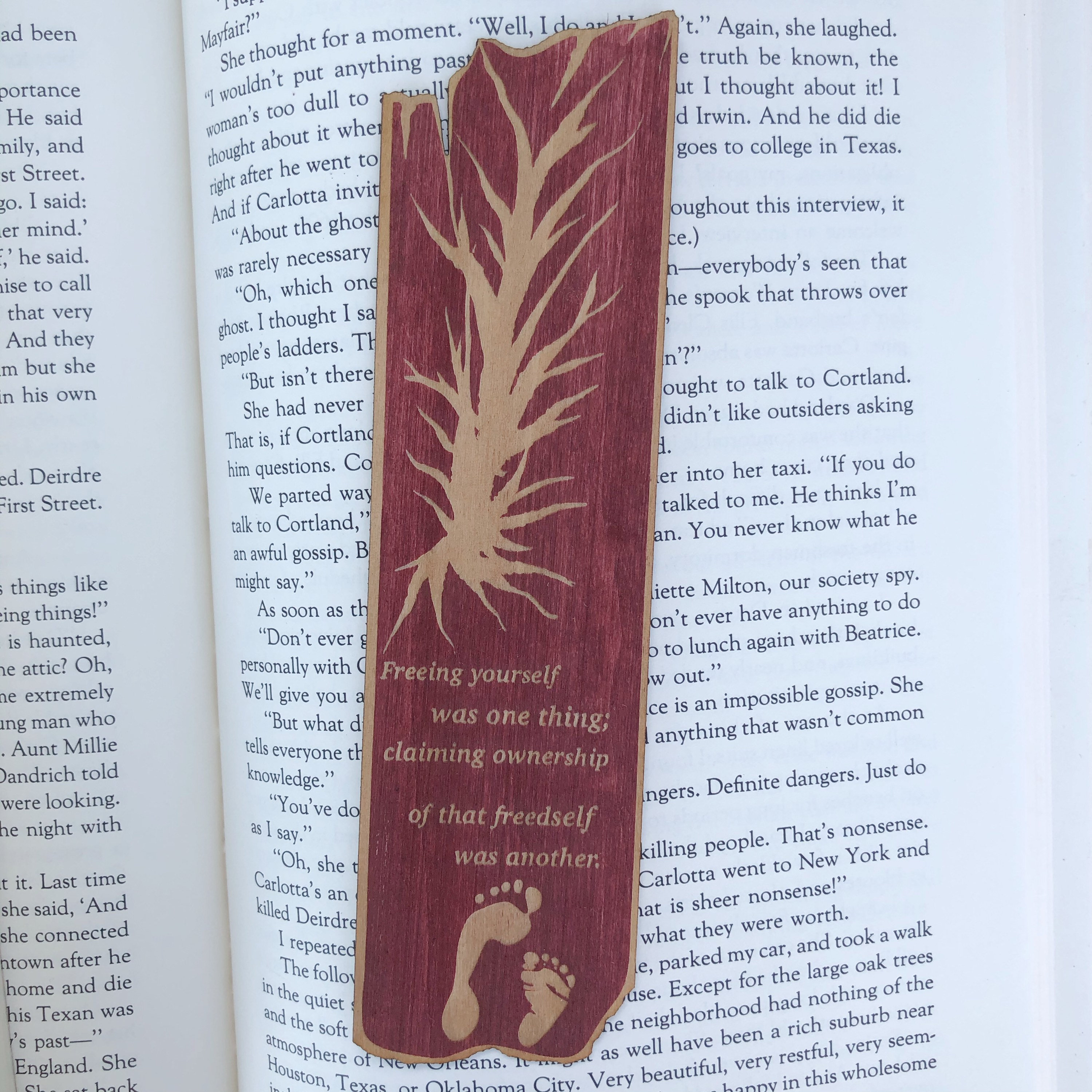 Beloved Wooden Bookmark Classic Literature Bookmark Black | Etsy