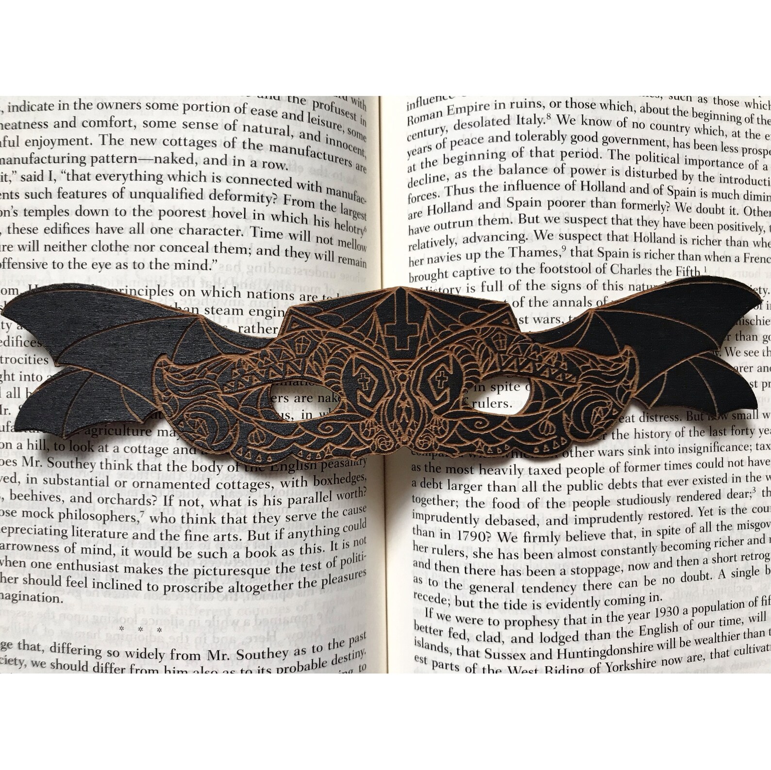 Masquerade Vampire Wooden Bookmark Phantom of the Opera Inspired ...