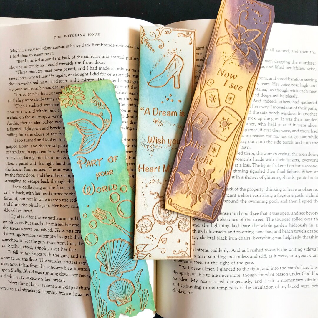Princess Wooden Bookmarks Fairytale Bookmarks - Etsy