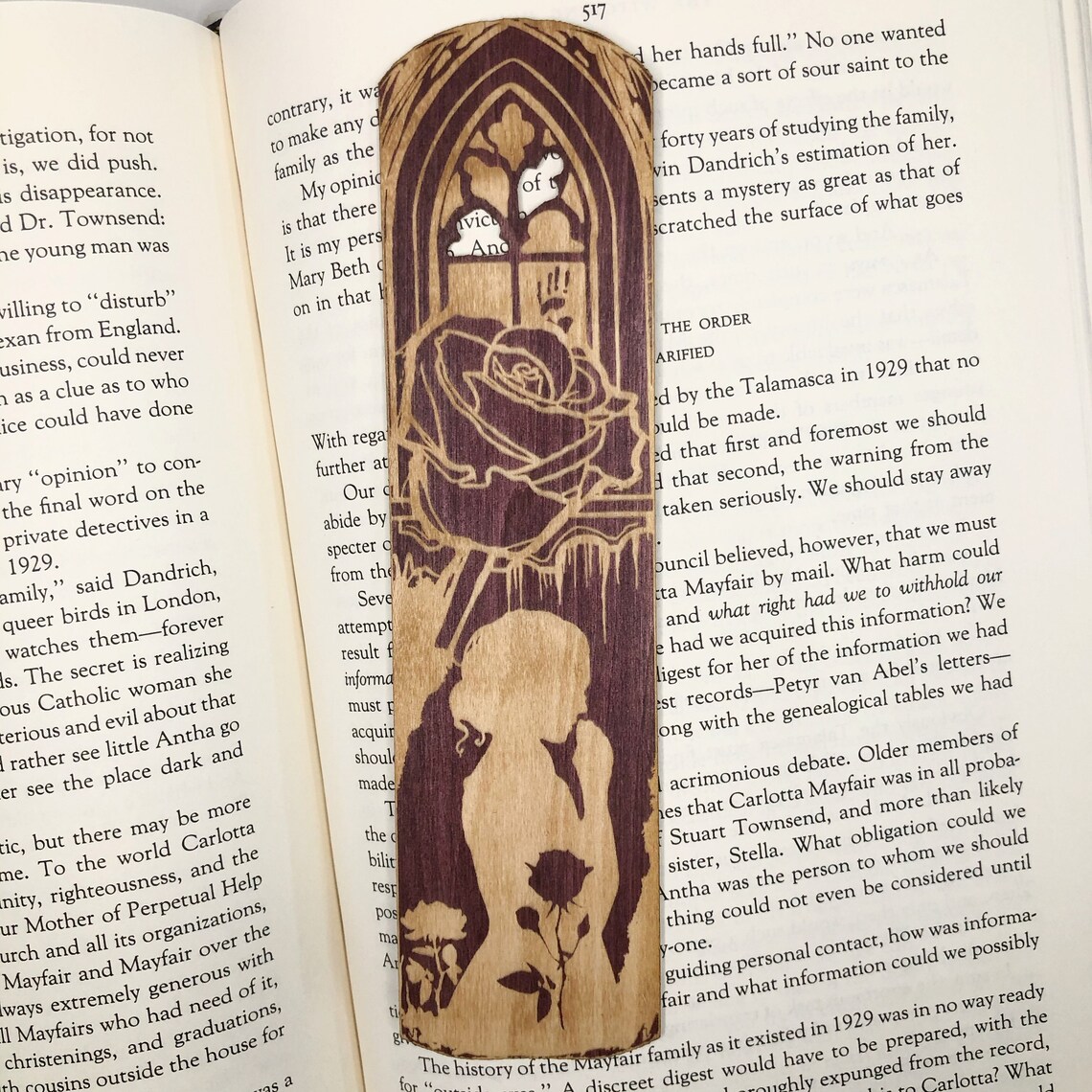 Gothic Bookmark Wooden Wuthering Heights Gift for Booklover | Etsy