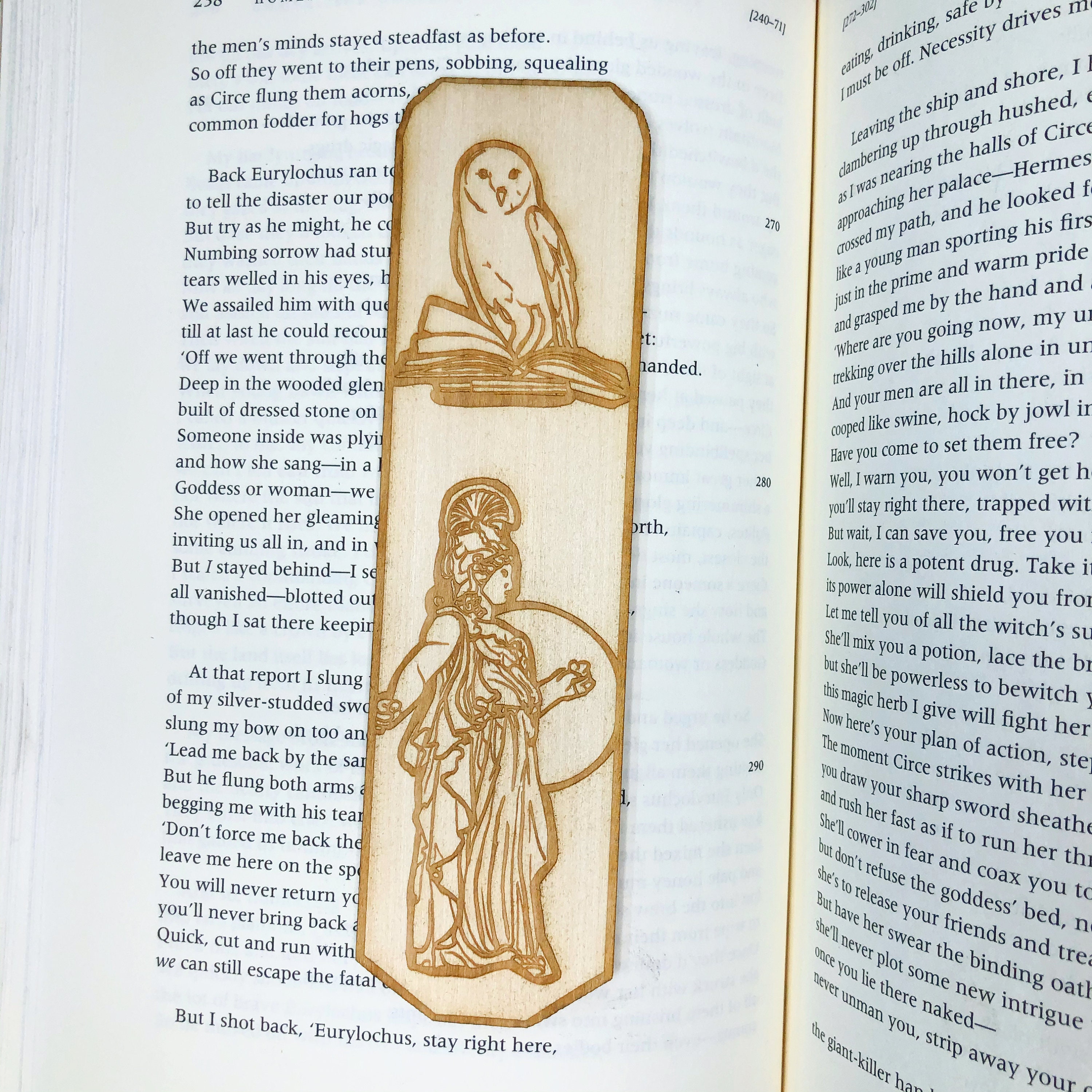 Athena Wooden Bookmark Greek Mythology Dark Academia - Etsy