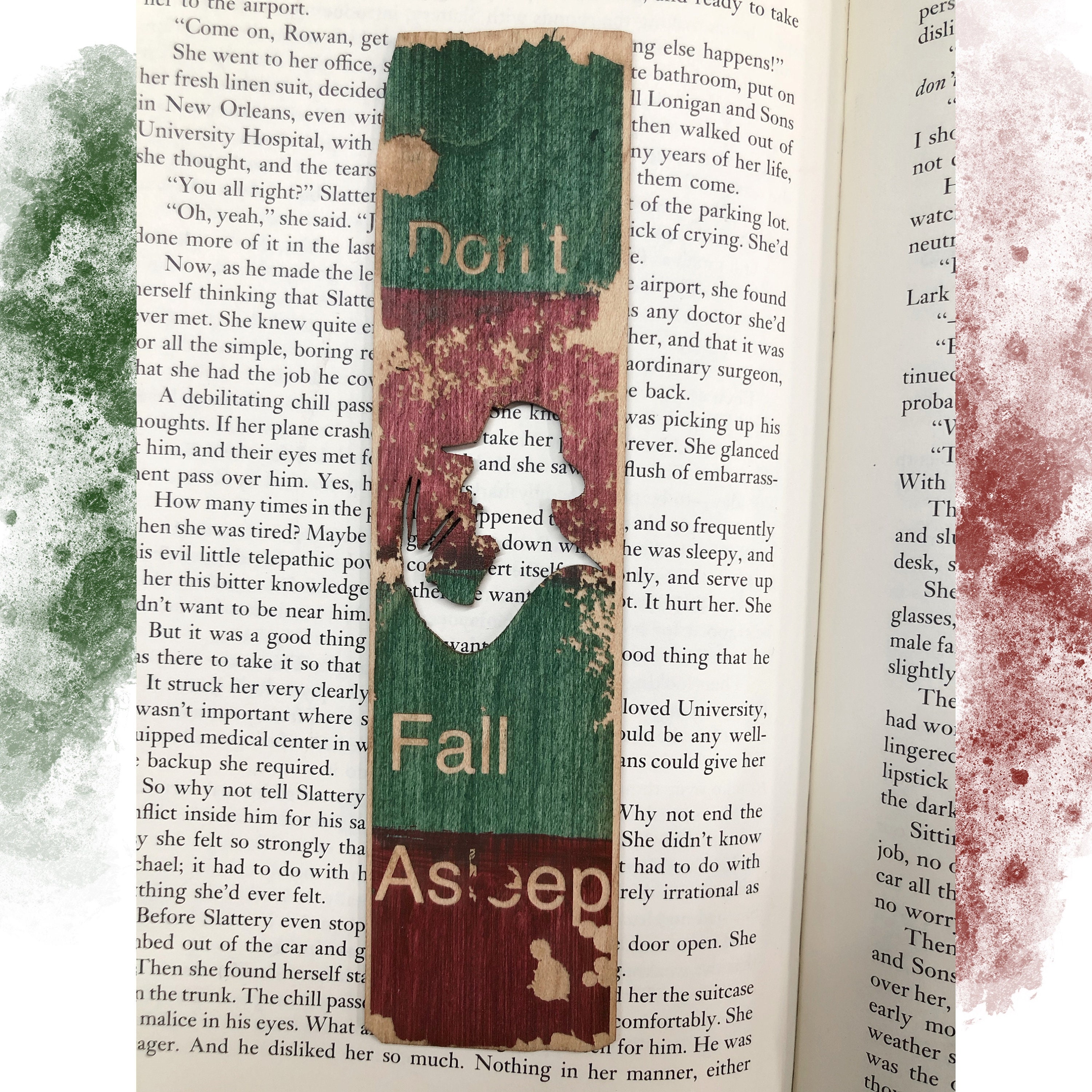 Freddy Wooden Bookmark Horror Bookmark Horror Gift - Etsy