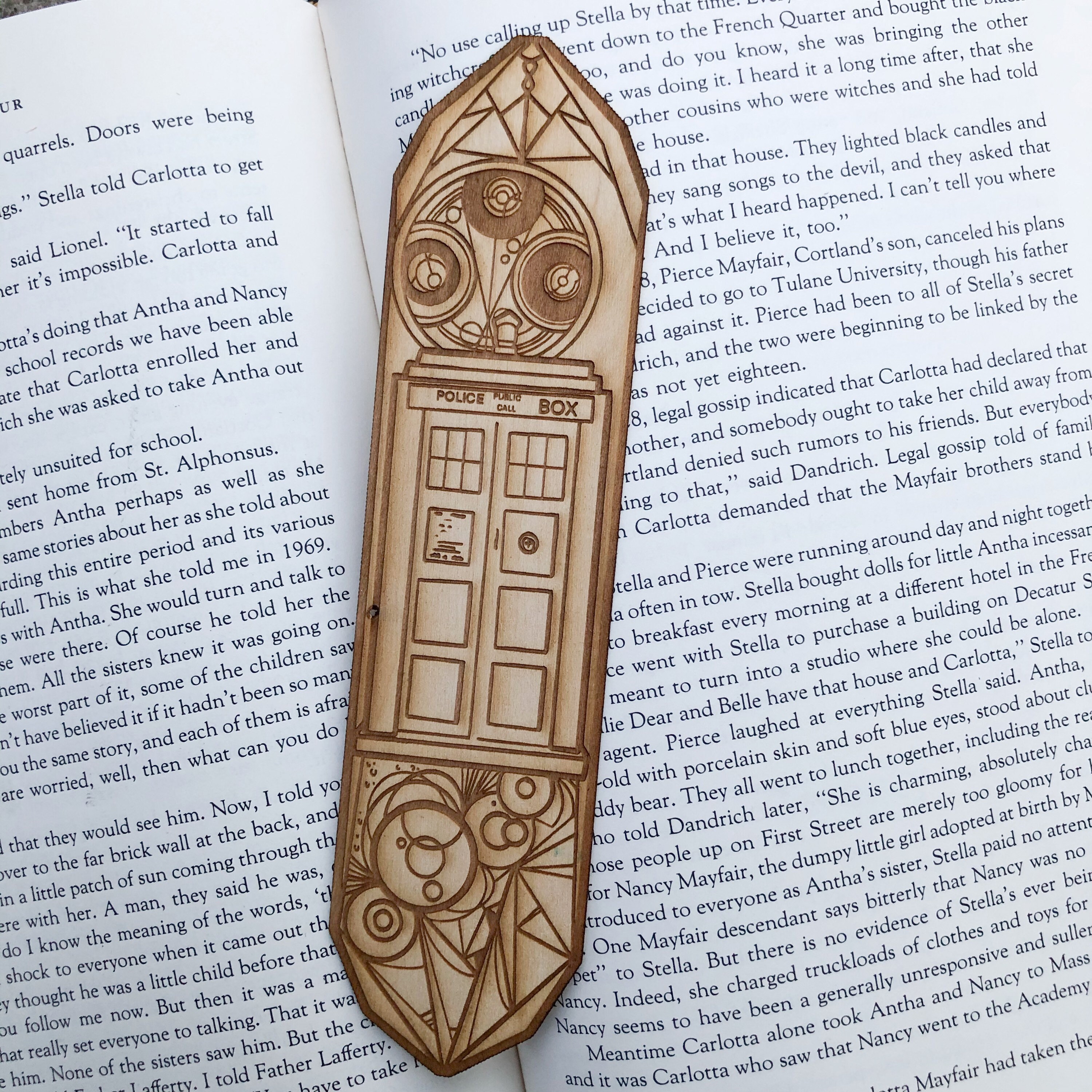 The Dr. Wooden Bookmark | Sci-fi Fantasy Bookmark | Time Lord Woodmark ...