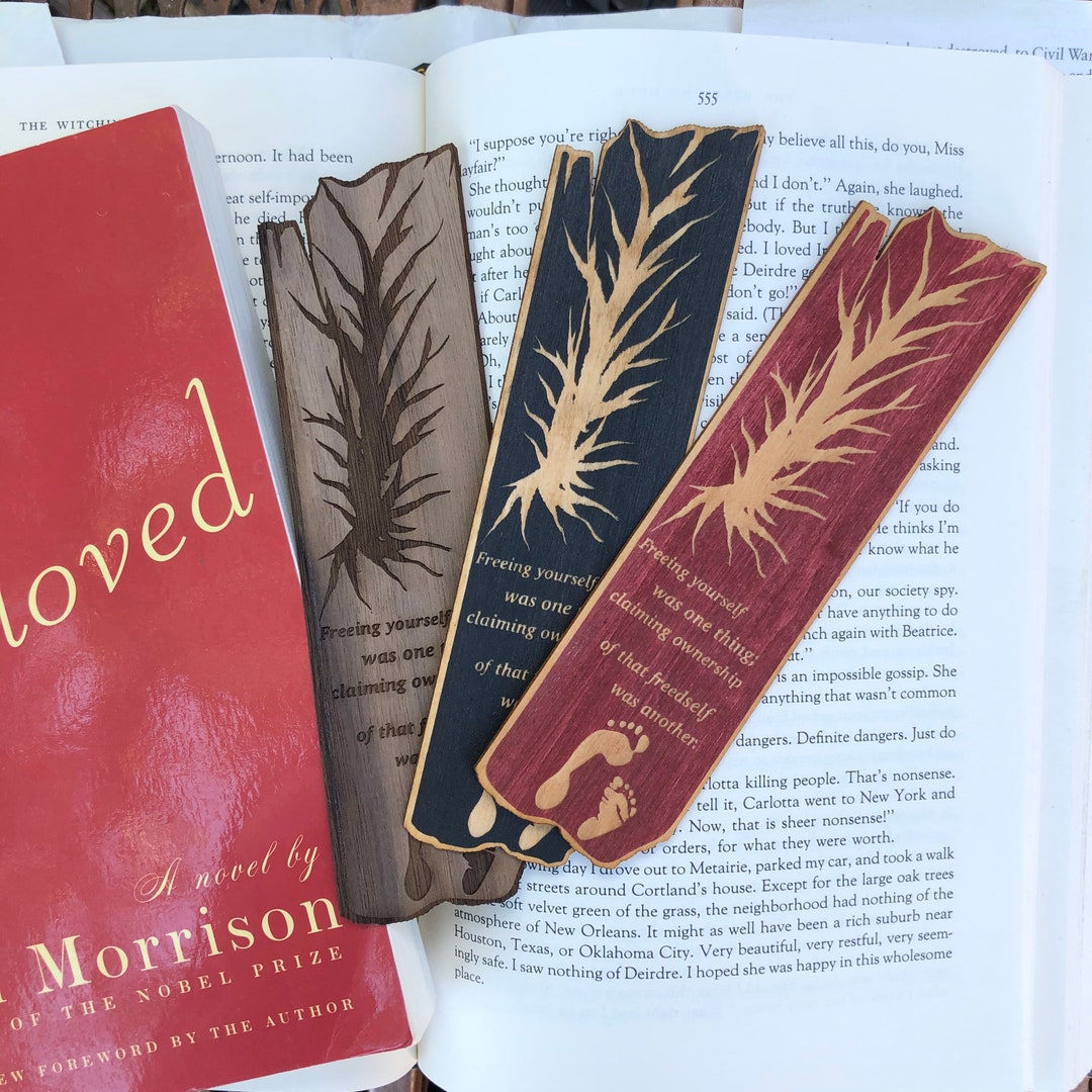Beloved Wooden Bookmark | Classic Literature Bookmark | Black ...