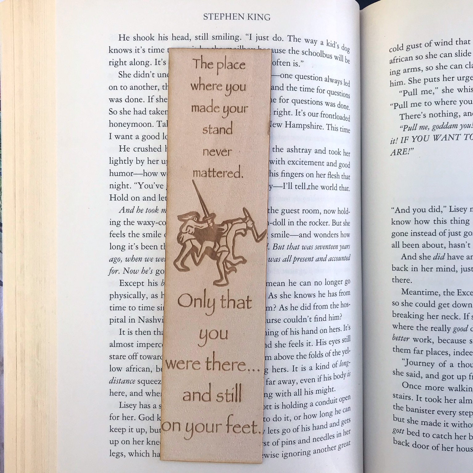 Stand Wooden Bookmark Horror Bookmark Horror Bookmark - Etsy