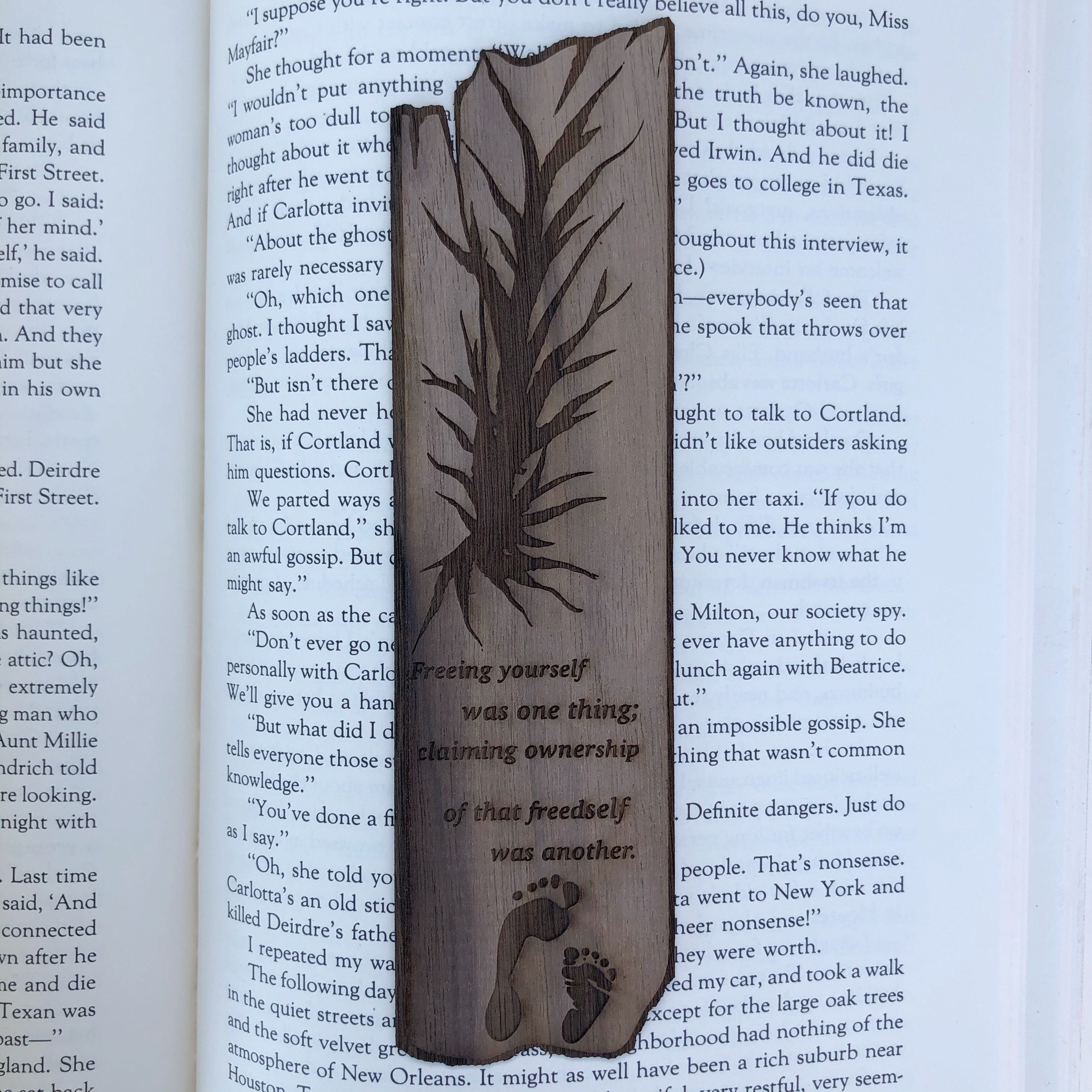 Beloved Wooden Bookmark Classic Literature Bookmark Black | Etsy