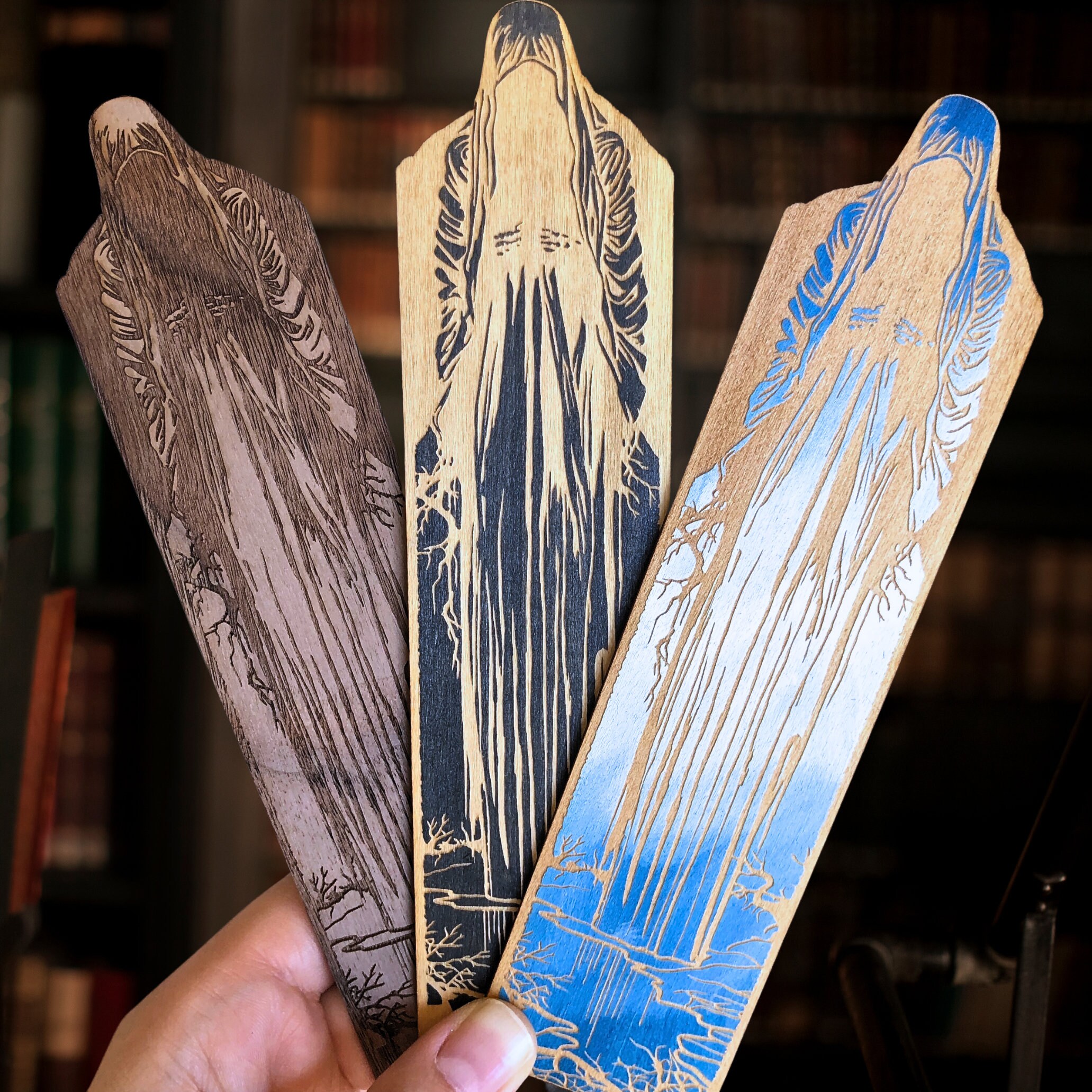 Ghost by the River Wooden Bookmark | Gift for Booklover | Horror ...