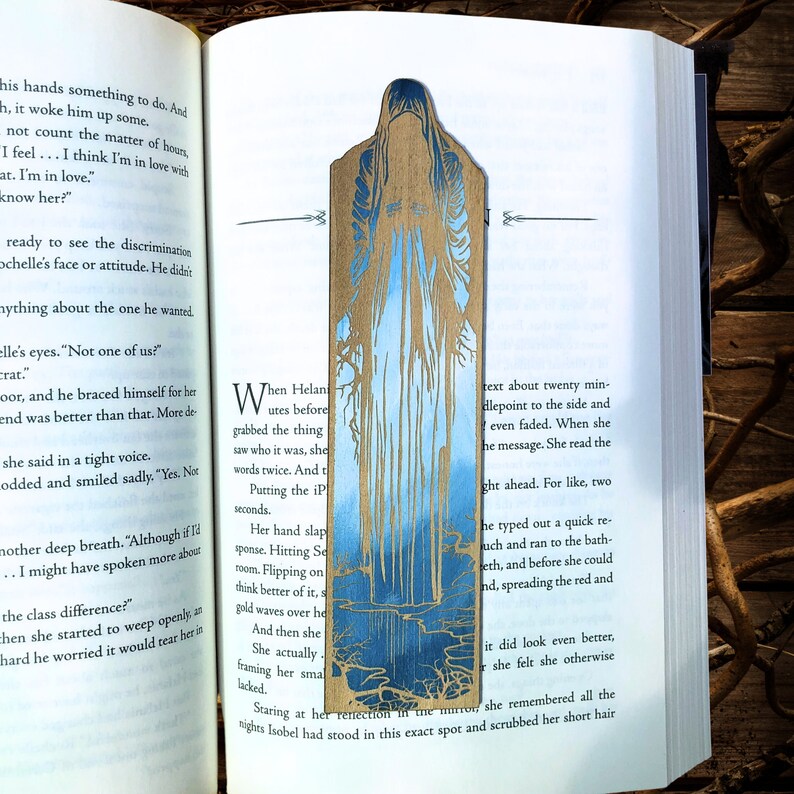 Ghost by the River Wooden Bookmark | Gift for Booklover | Horror ...