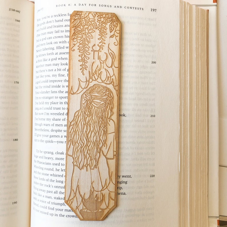 Hestia Wooden Bookmark Greek Mythology Bookmark Bookish - Etsy