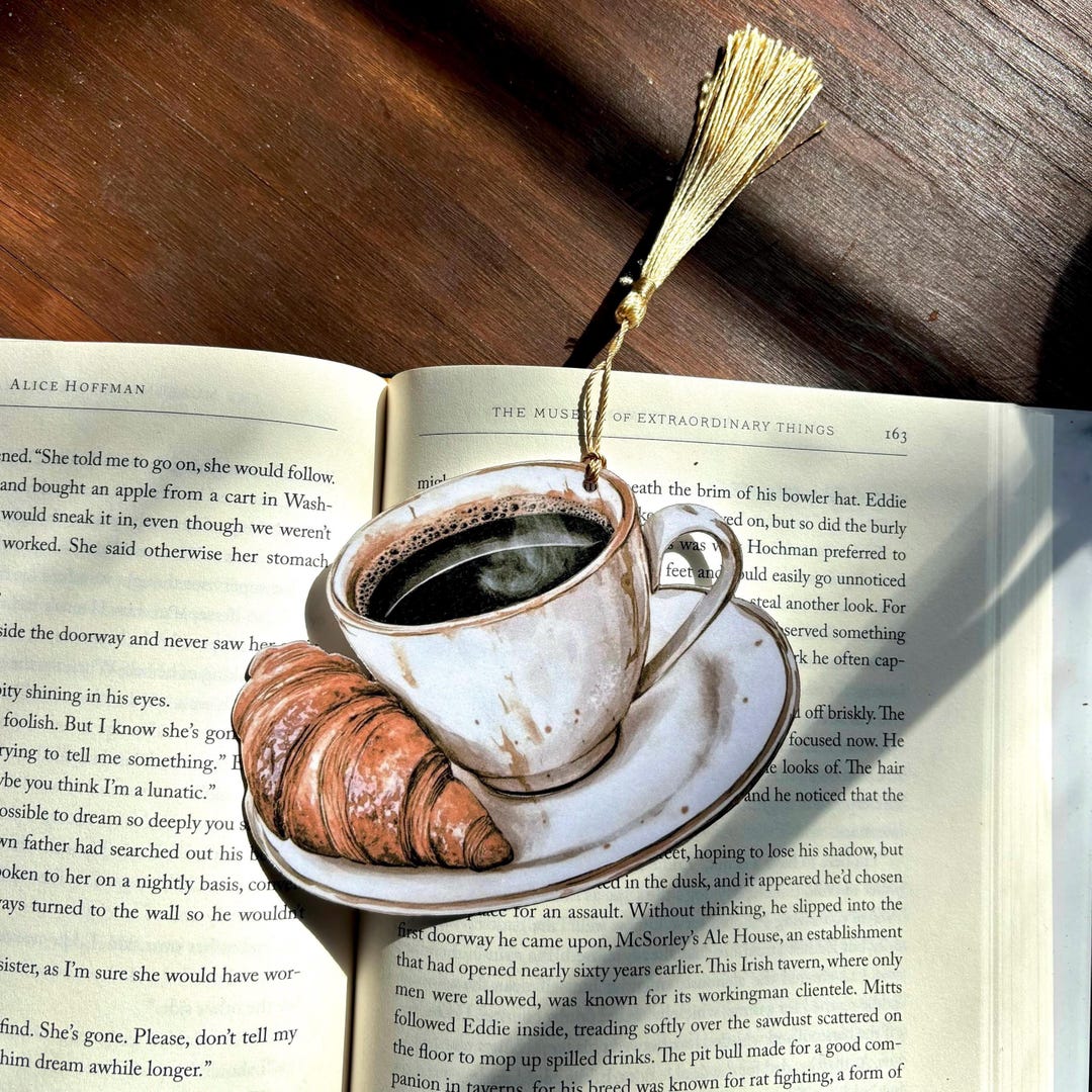 Coffee Bookmark | Coffee Lover Bookmark | Black Coffee Bookmark ...