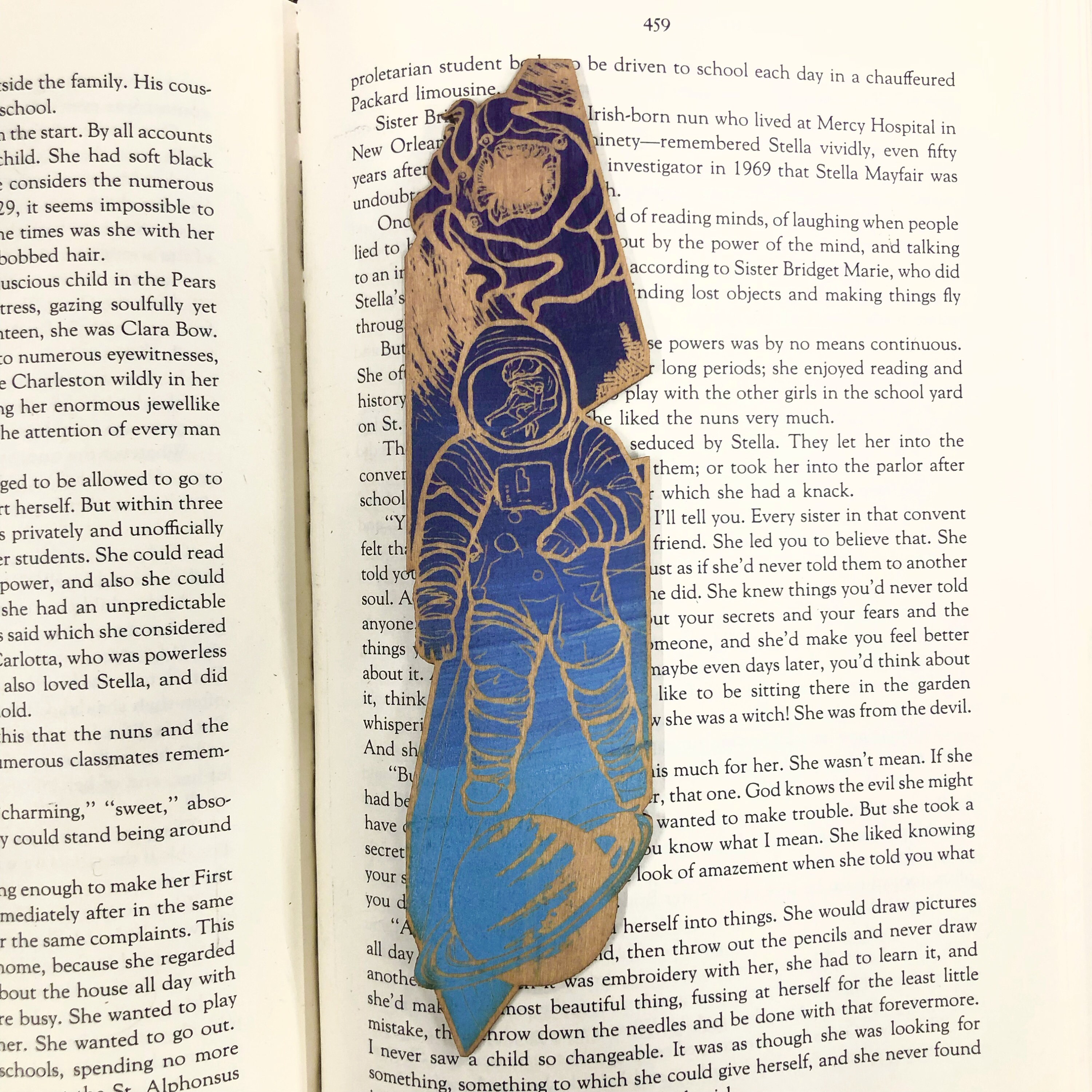 Science Fiction Wooden Bookmark Sci Fi Horror Bookmark - Etsy
