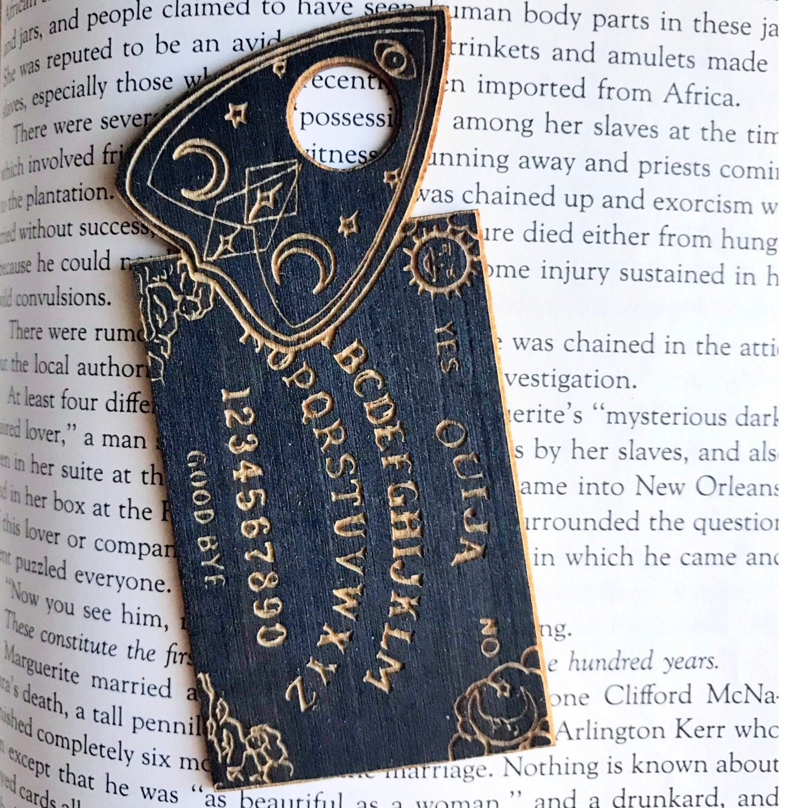 Gothic Bookmark Mini 3 Planchette Board Woodmark | Etsy