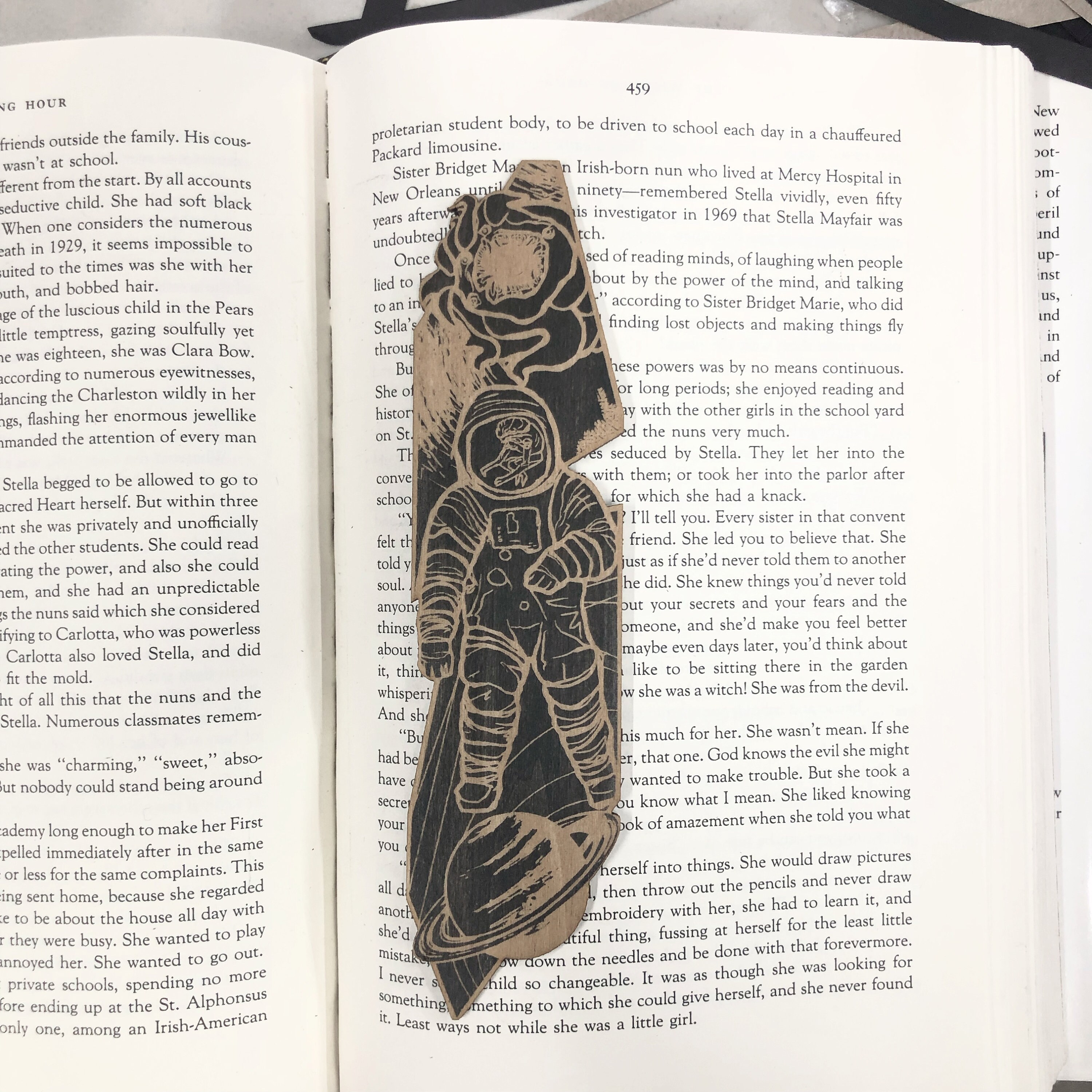 Science Fiction Wooden Bookmark Sci Fi Horror Bookmark - Etsy