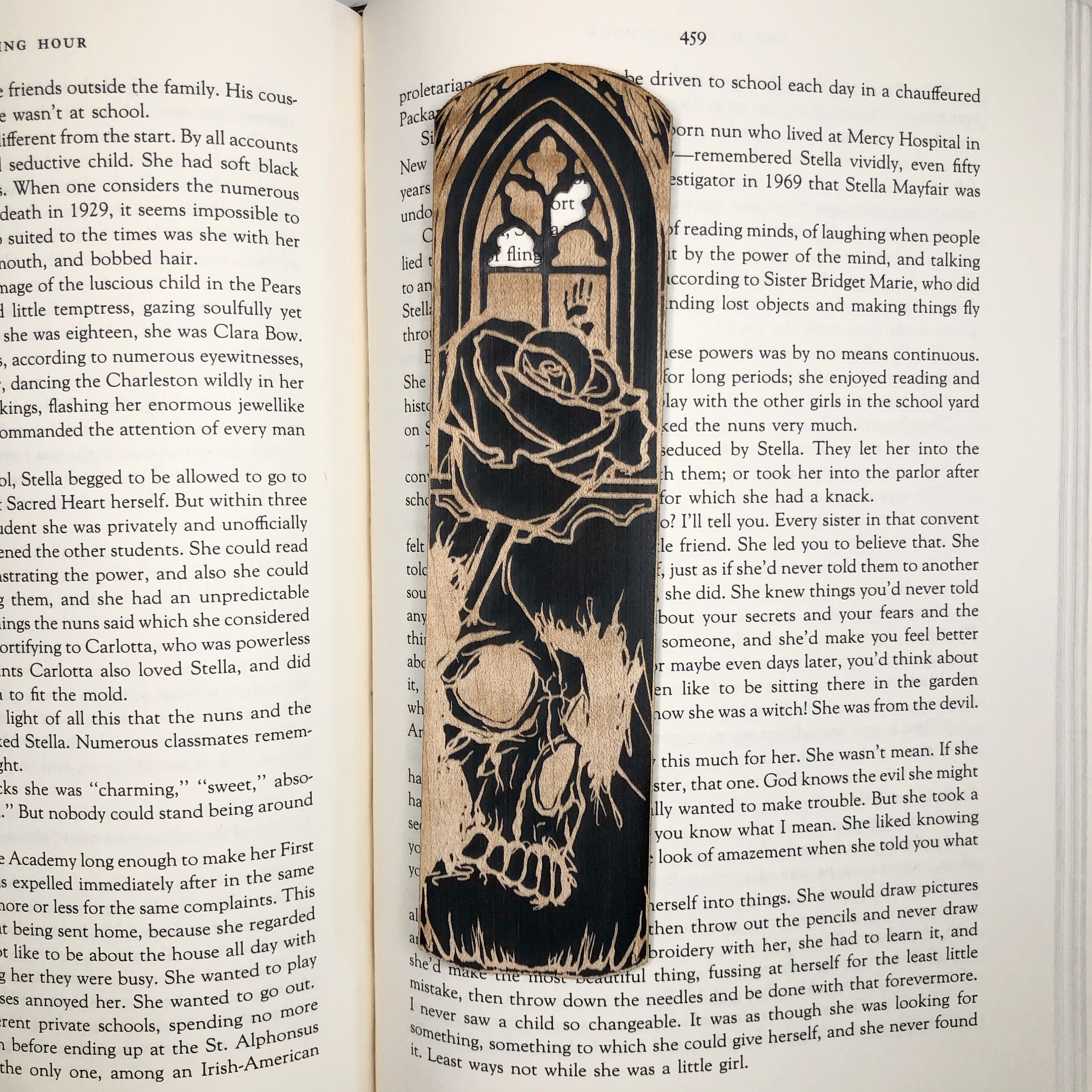 Gothic Romance Wooden Bookmark Horror Book Mark Gift for | Etsy
