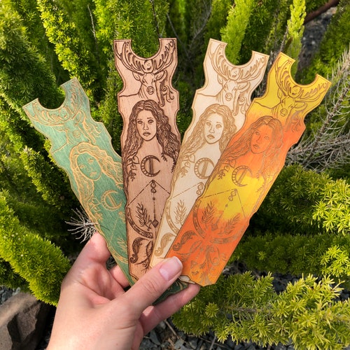 Artemis Wooden Bookmark Gift for Book Lovers Greek - Etsy